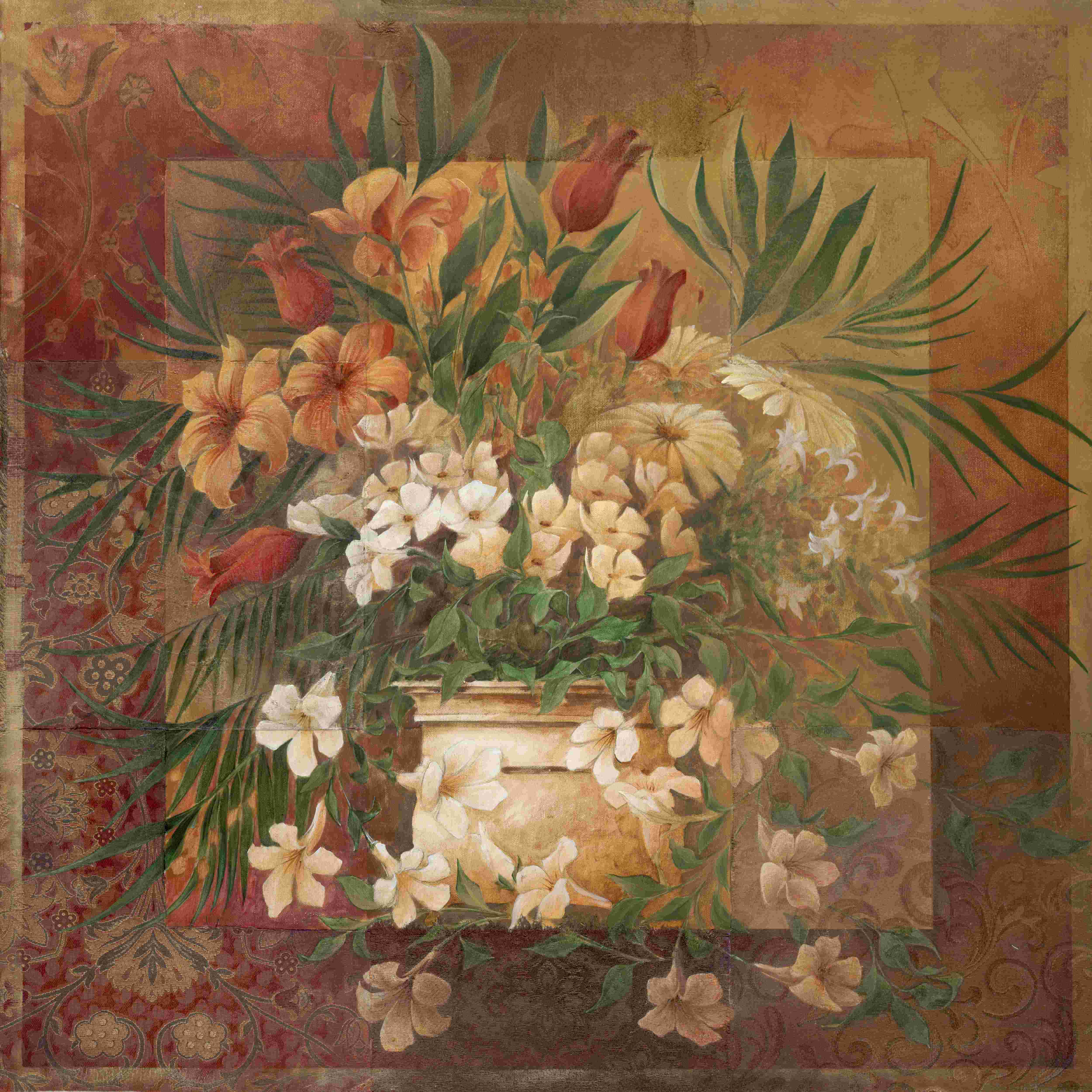Fleur De Lis Living Painted Still Life Flowers - Wayfair Canada
