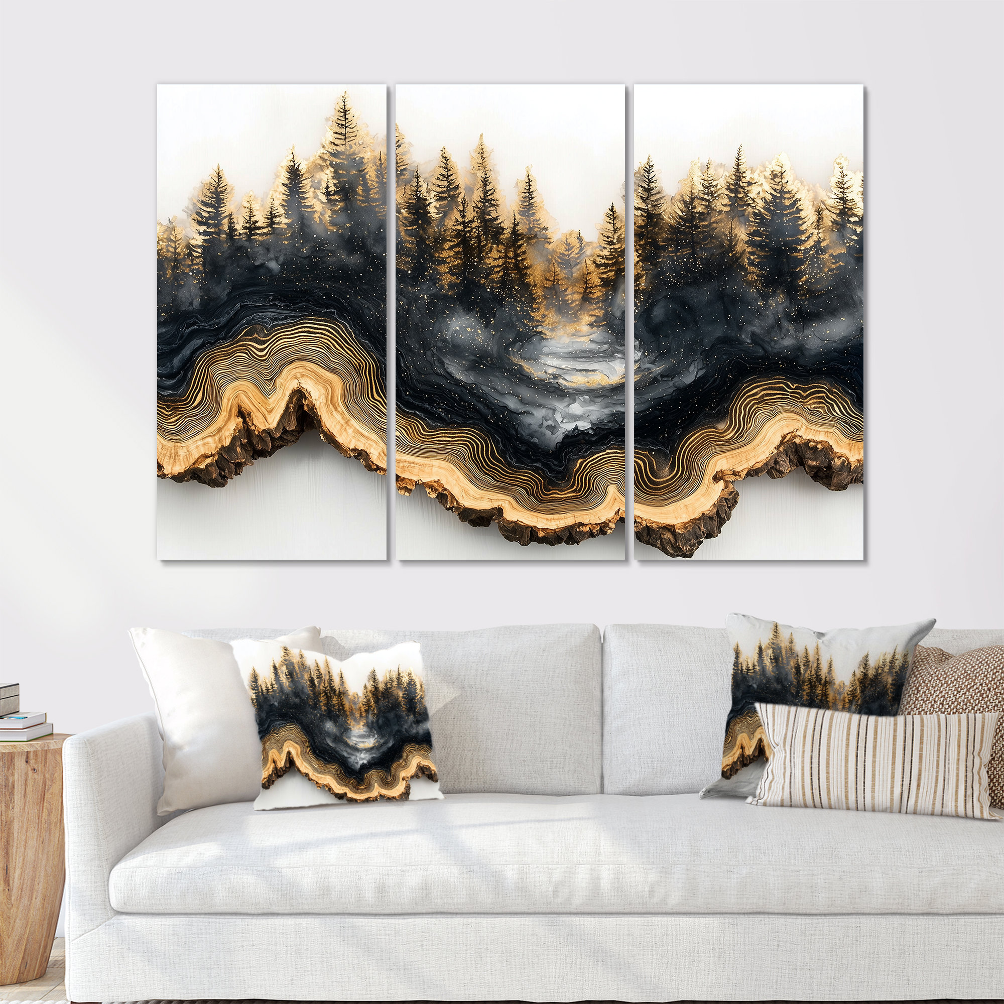 Latitude Run® Crystal Current Into The Winter Forest River IV - Forest ...