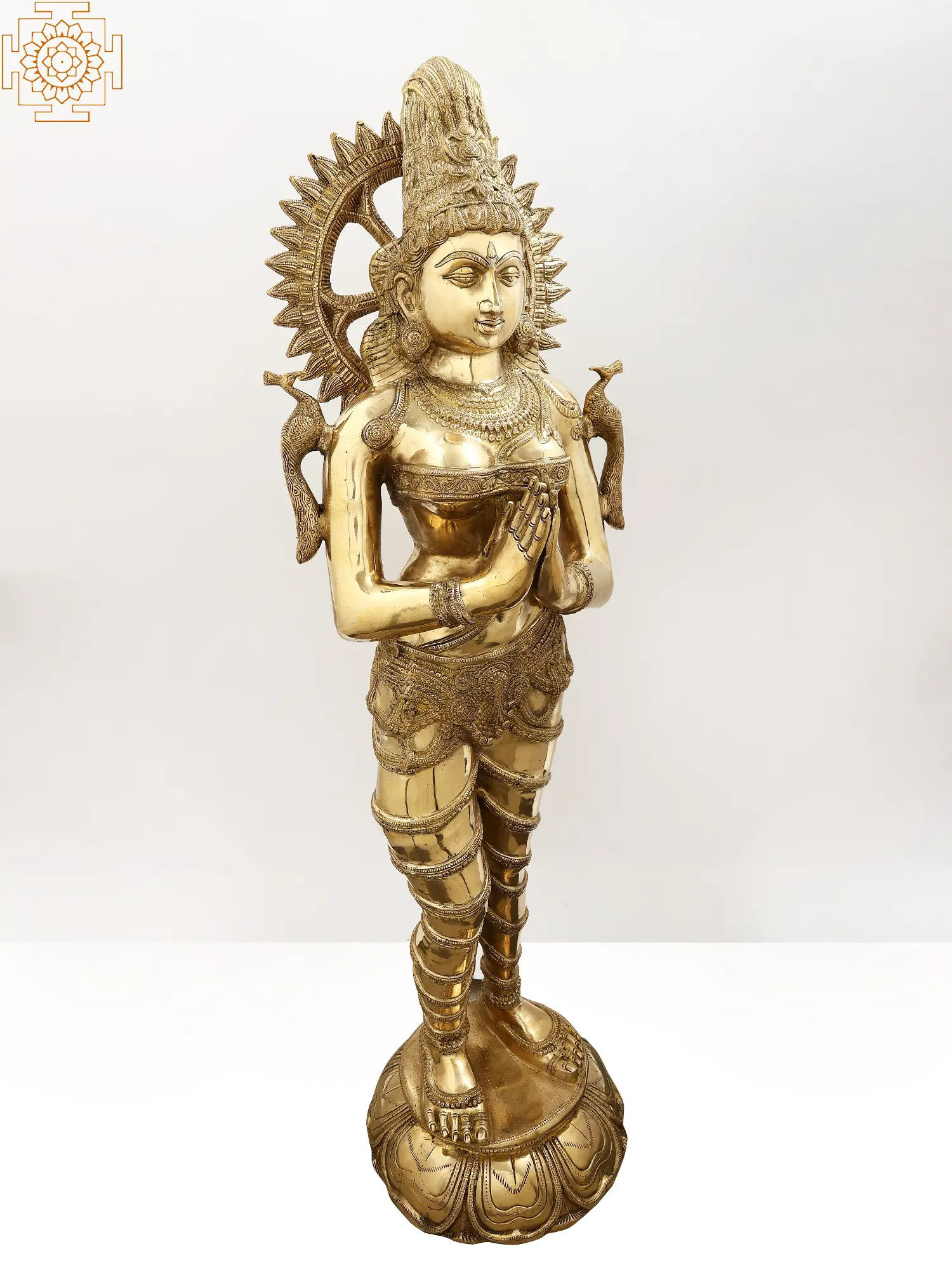 Exotic India Welcome Lady Statue | Wayfair
