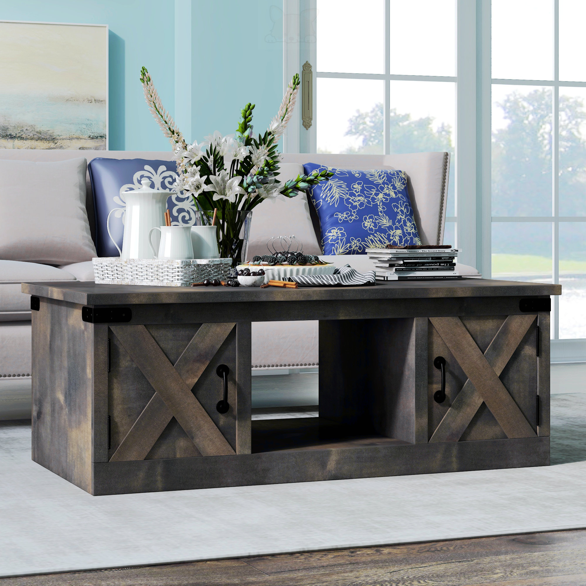 Gracie Oaks Farmhouse 48 Inch Coffee Table - Wayfair Canada