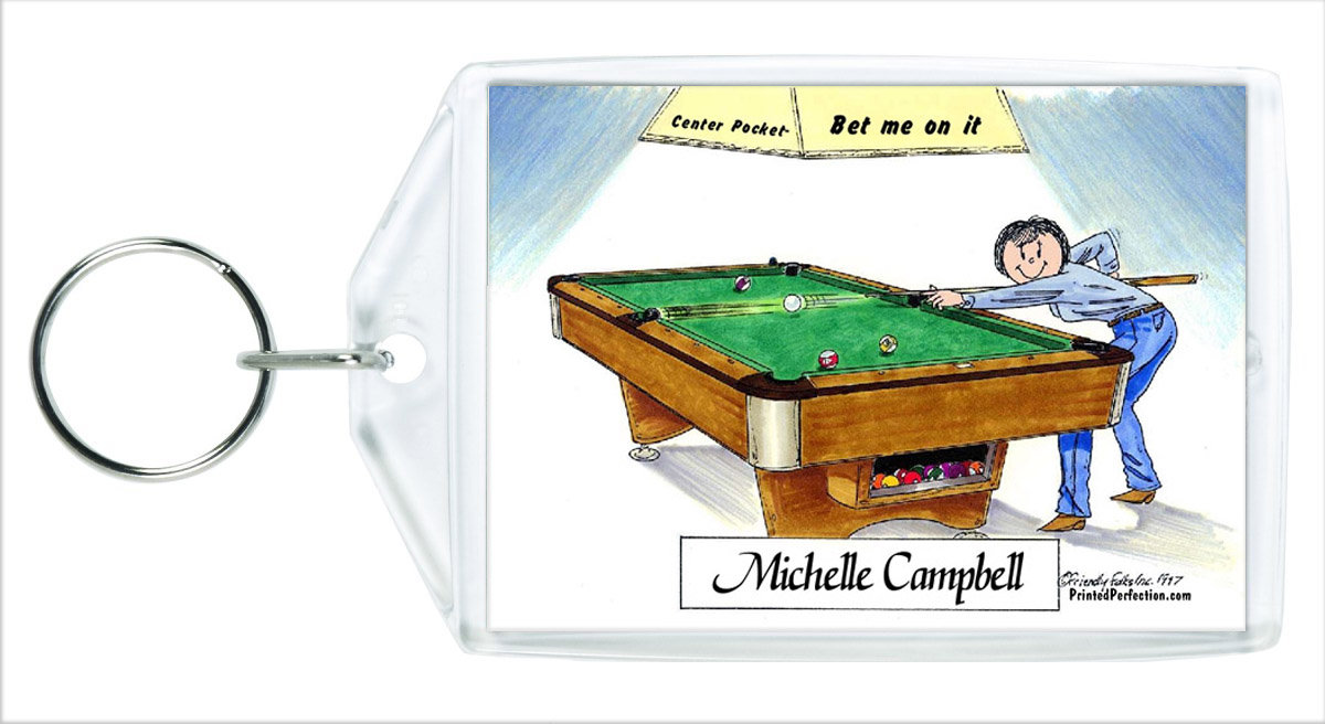Printed Perfection Personalized Billiards, Pool Player - Female Acrylic ...