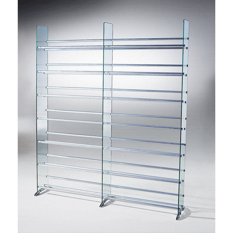 Symple Stuff Glass DVD/CD Rack for Storage 792 CDs 552 DVDs & Reviews ...