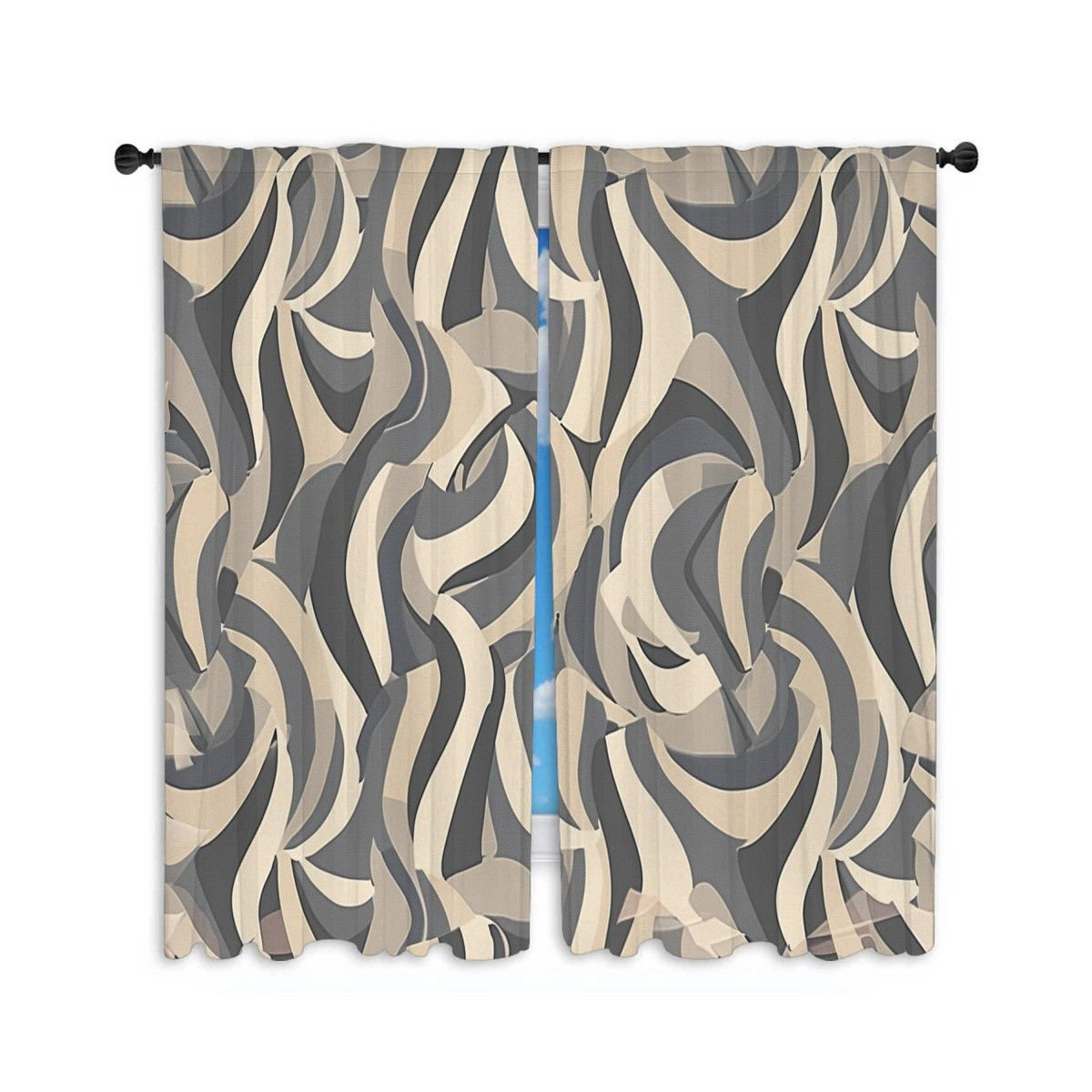 Orren Ellis Gradyn Polyester Room Darkening Curtain Pair | Wayfair
