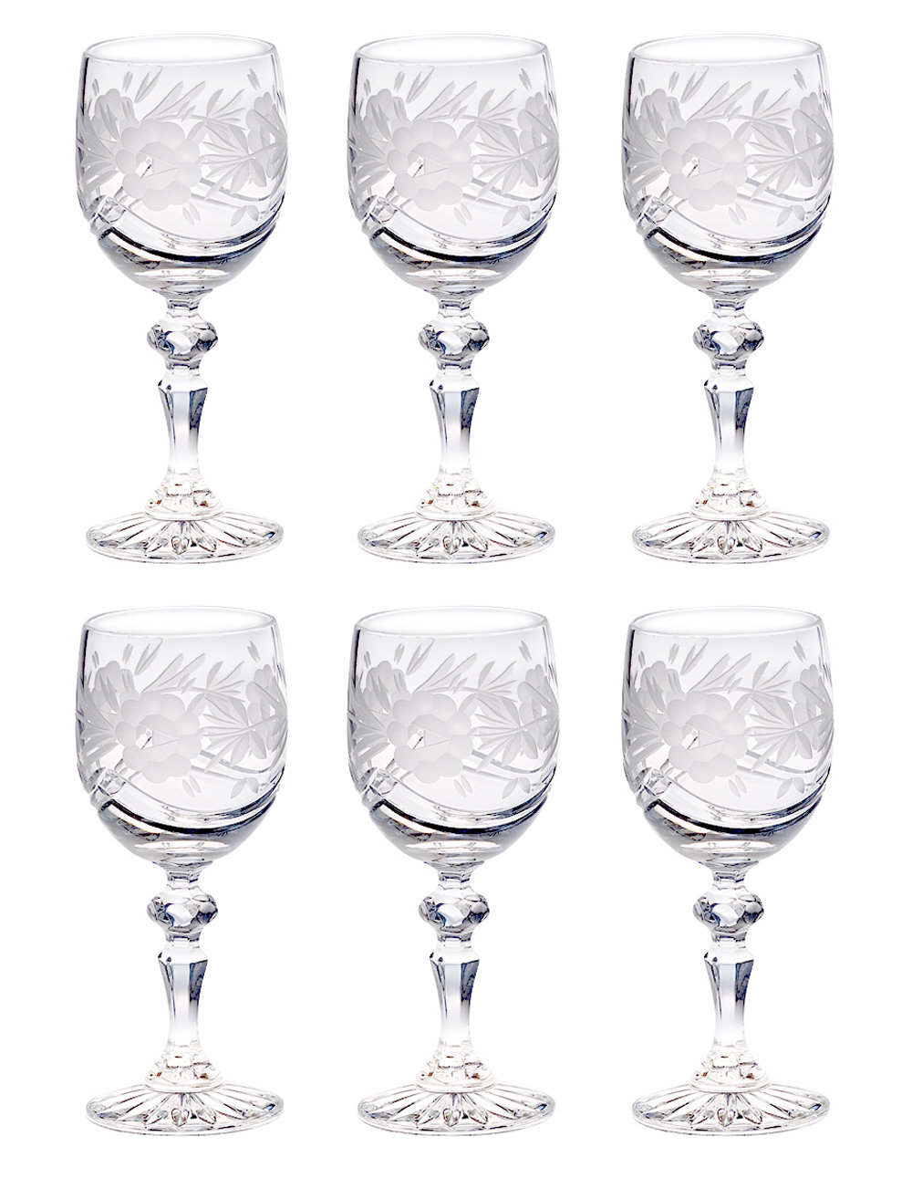 Majestic Crystal 6oz. Crystal Wine Glass Set | Wayfair