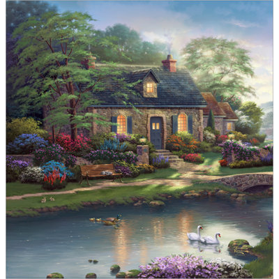 Thomas Kinkade Studios Thomas Kinkade Stoney Creek Cottage Shower ...