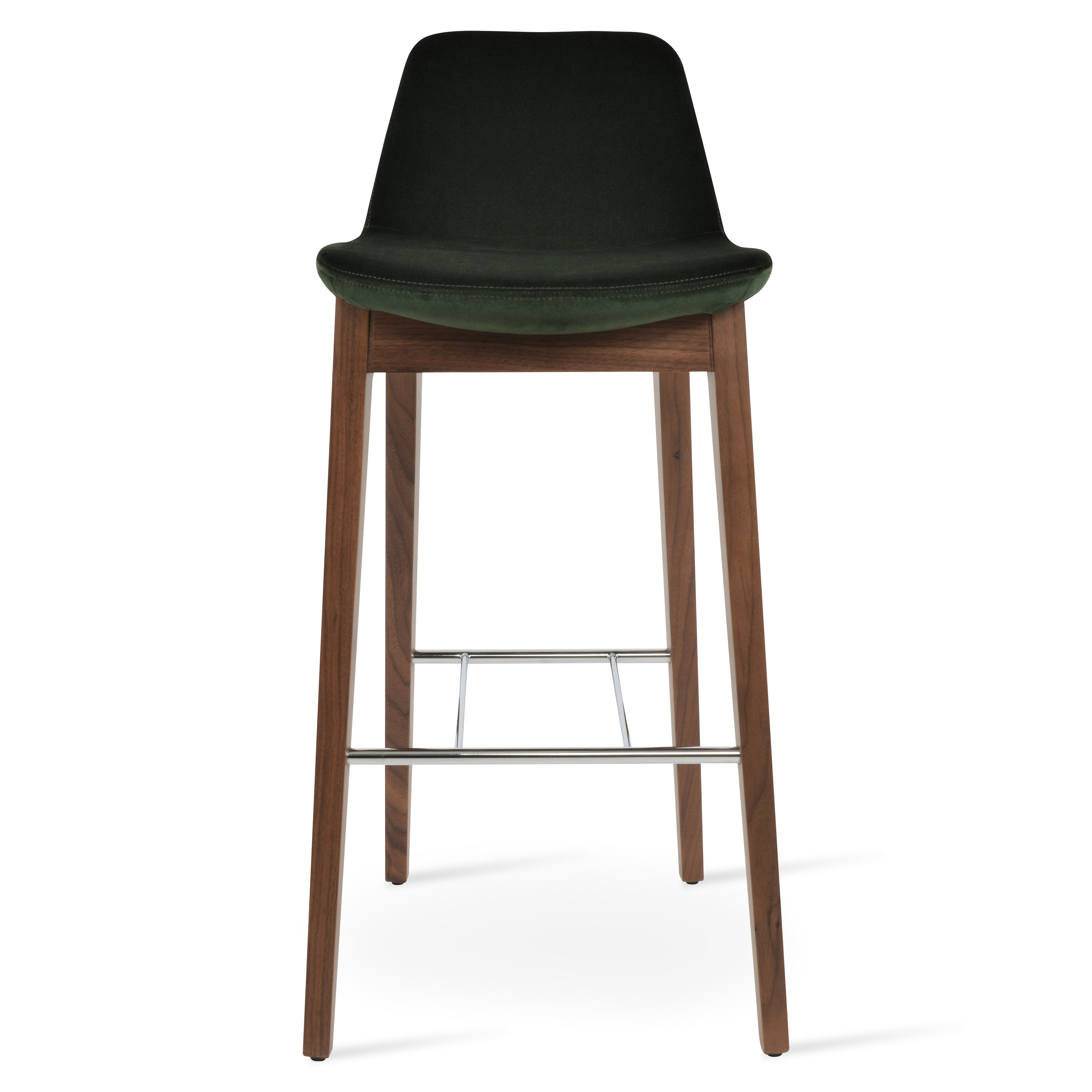 sohoConcept Pera HB Wood Bar & Counter Stool in American Walnut | Wayfair