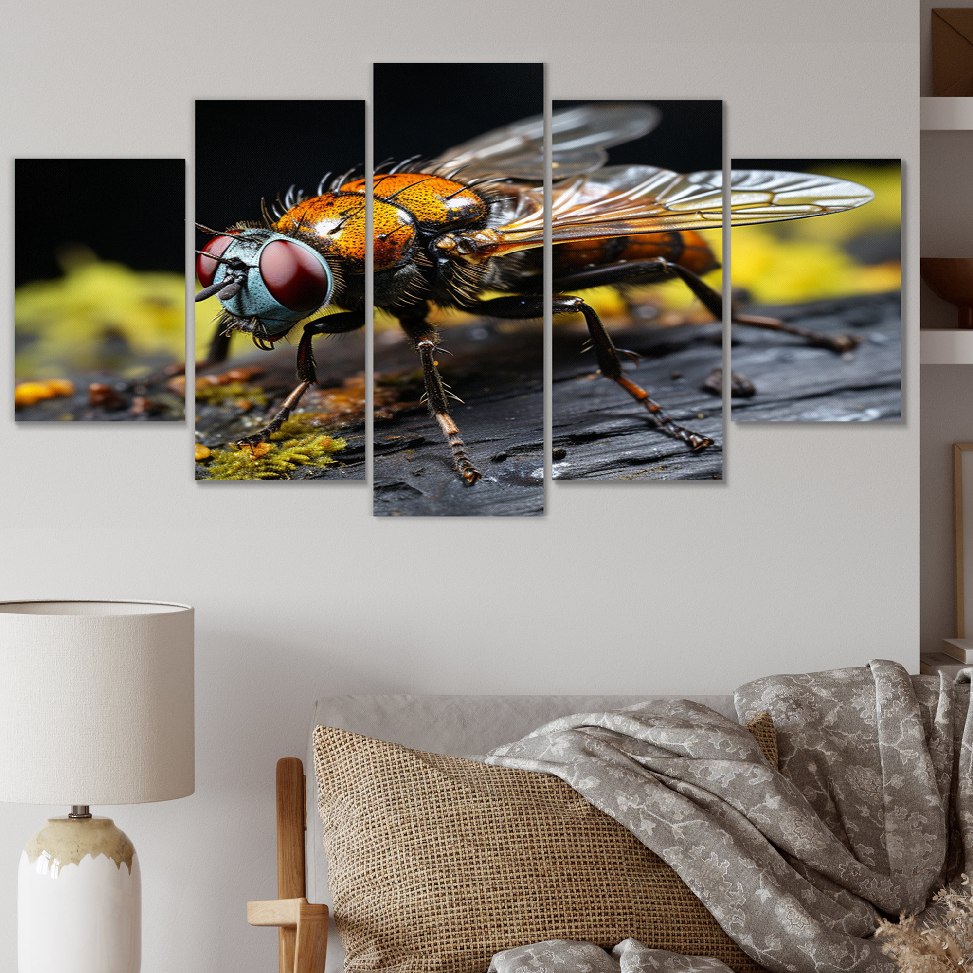 Gracie Oaks 'Insects Bugs Portrait Stunning I - Animals Wall Art Living ...