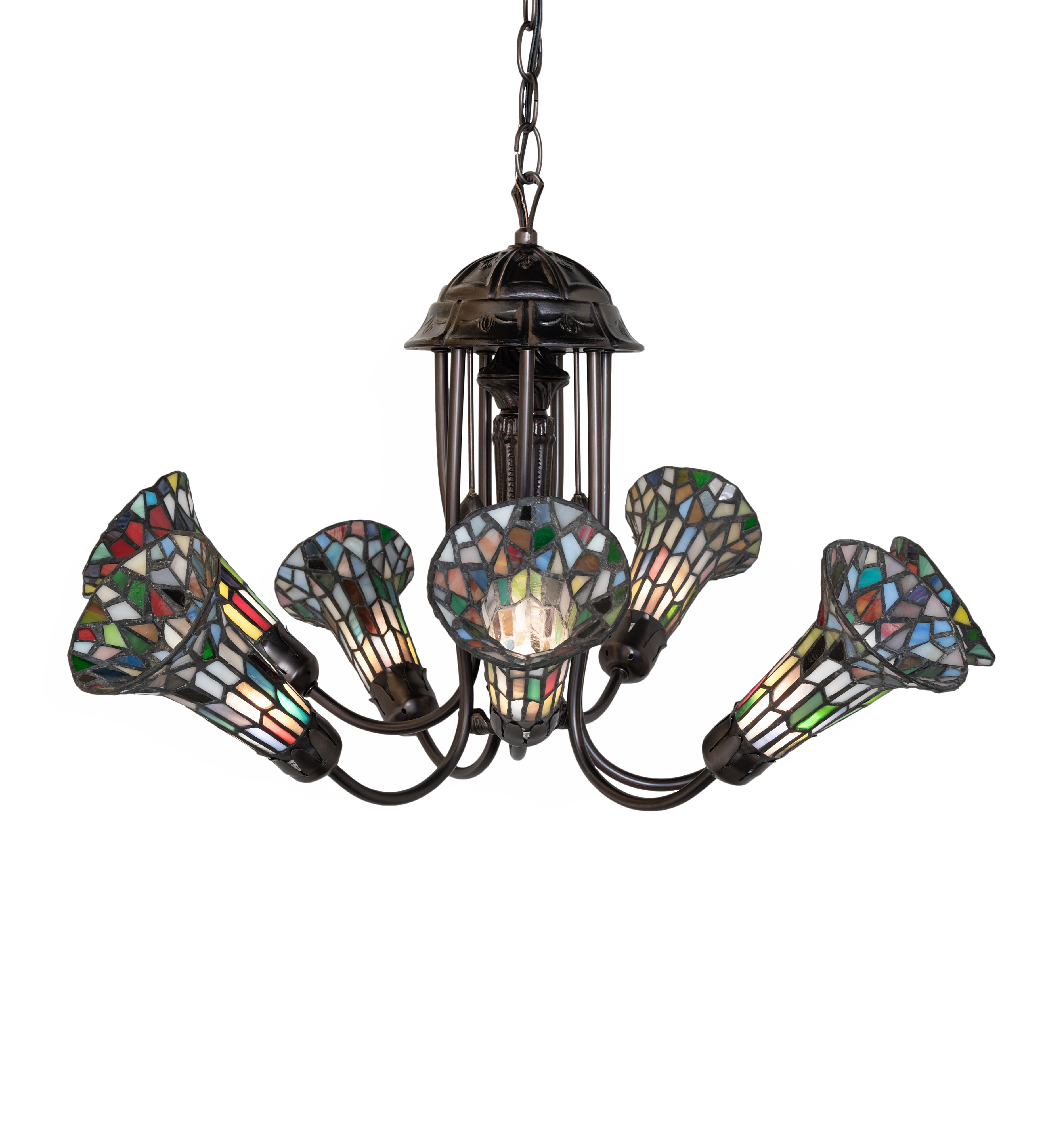 Bloomsbury Market Gee 7 - Light Sputnik Modern Linear Chandelier | Wayfair