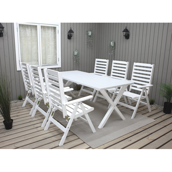 August Grove Jolivue Rectangular 6 - Person 190cm Long Dining Set ...