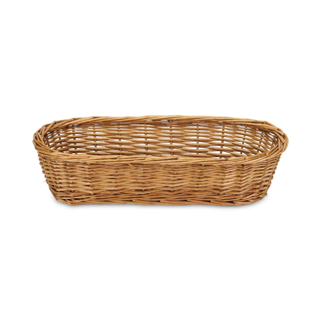 Gracie Oaks Panarium Willow Bread Basket - Medium Brown - Medium | Wayfair