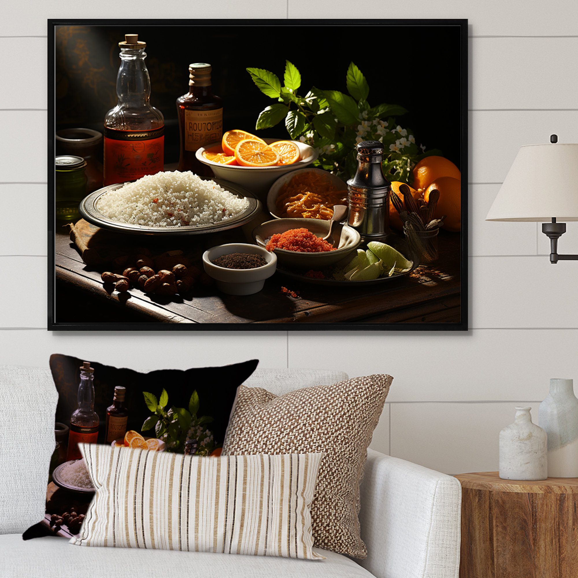 Ebern Designs Aroma Cuban Food Impression On Canvas Print | Wayfair