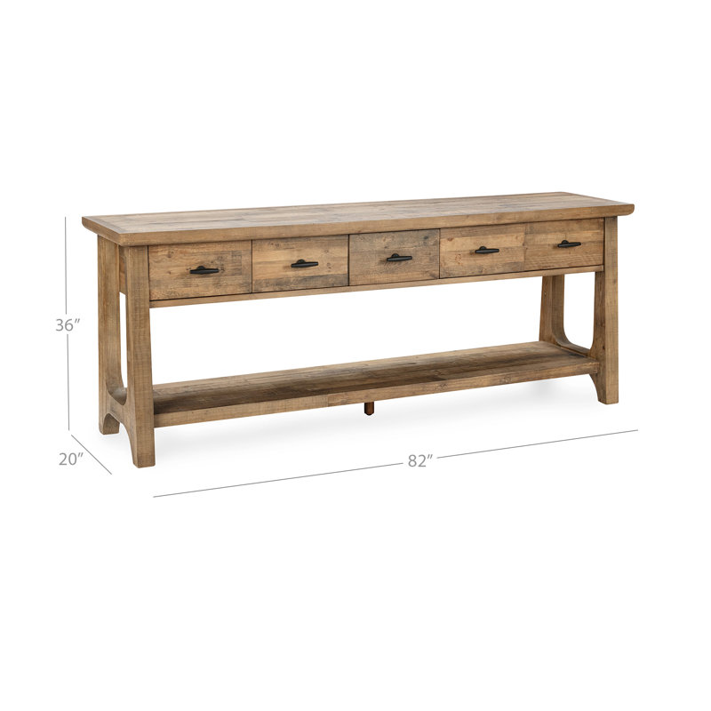 Classic Home Talladega Reclaimed Pine Console Table & Reviews | Wayfair