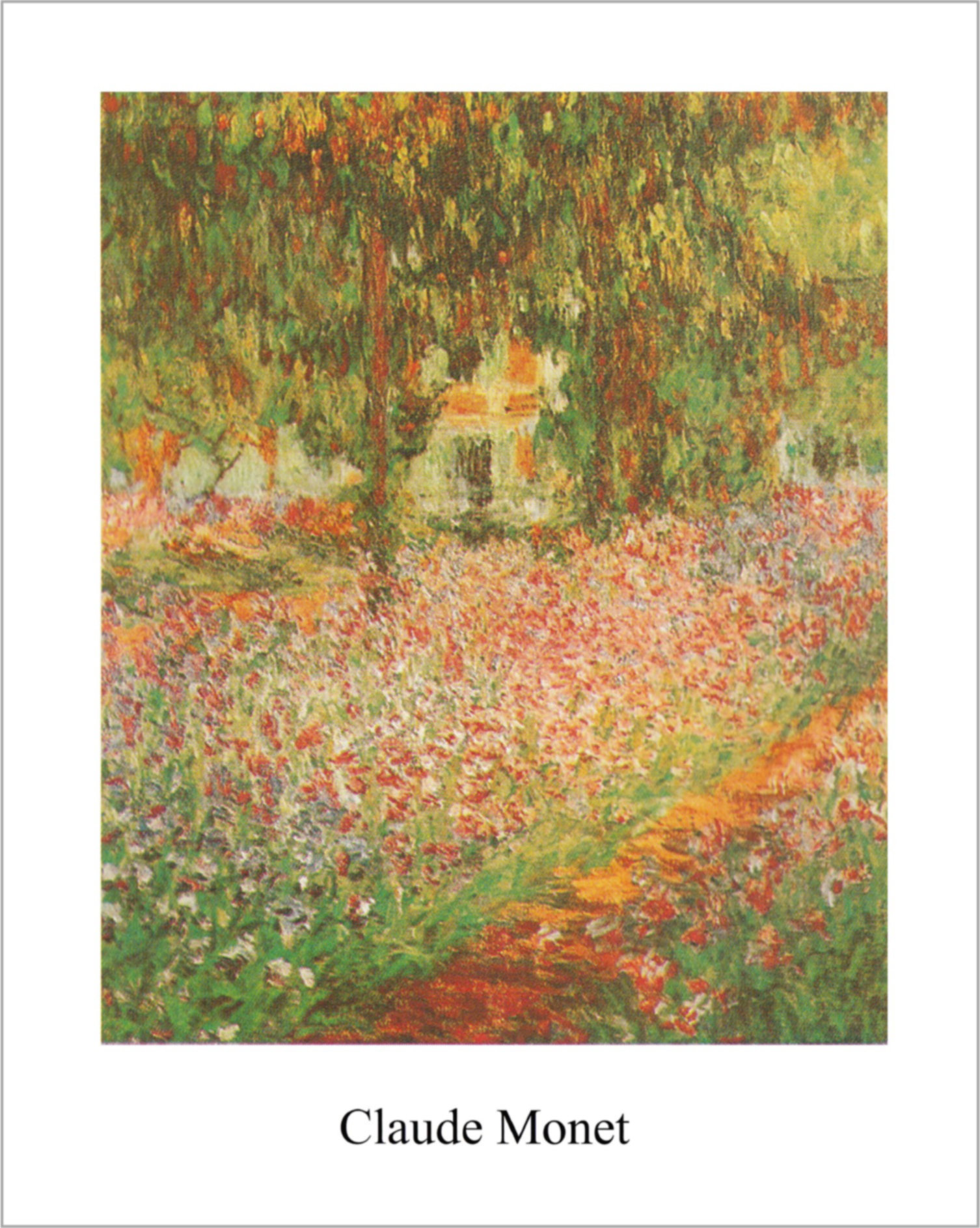 Vault W Artwork " Monets Garden At Giverny " by Claude Monet - Wayfair ...