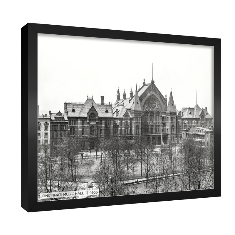 Winston Porter Cincinnati Music Hall 1906 Framed On Canvas Print | Wayfair
