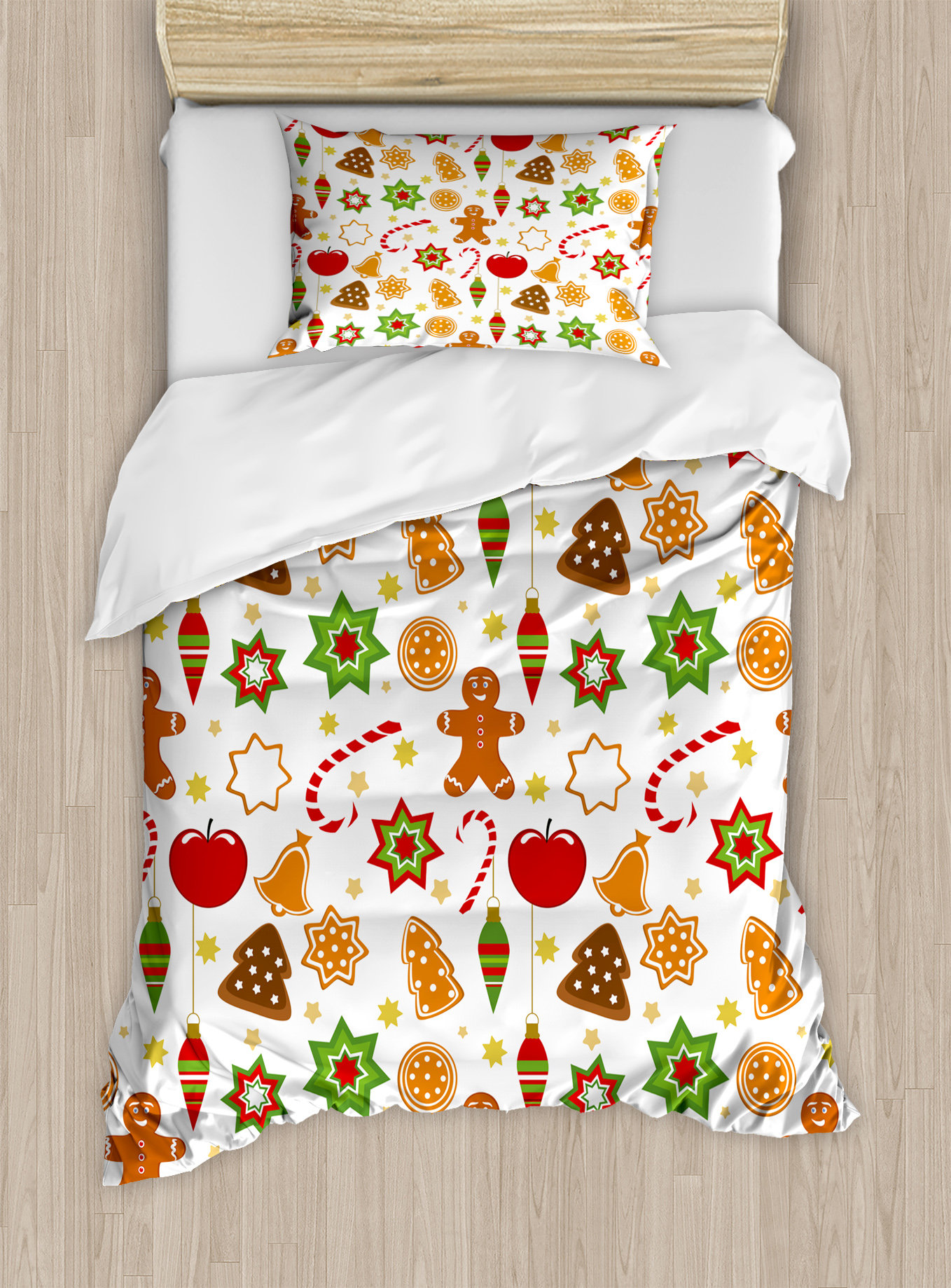 Ambesonne Gingerbread Man Duvet Cover Set | Wayfair