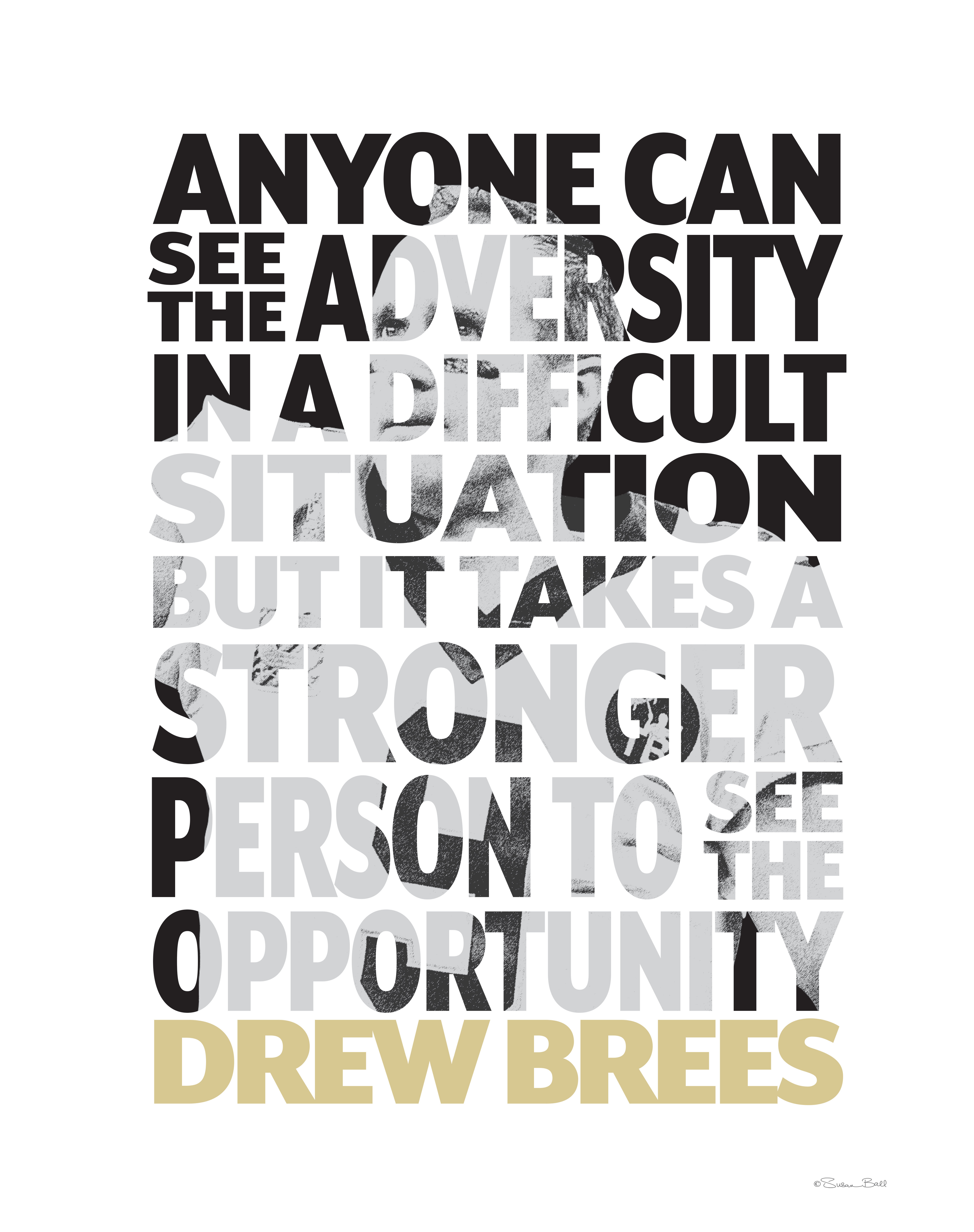 Trinx Jamyre Drew Brees - Opportunity by Susan Ball | Wayfair