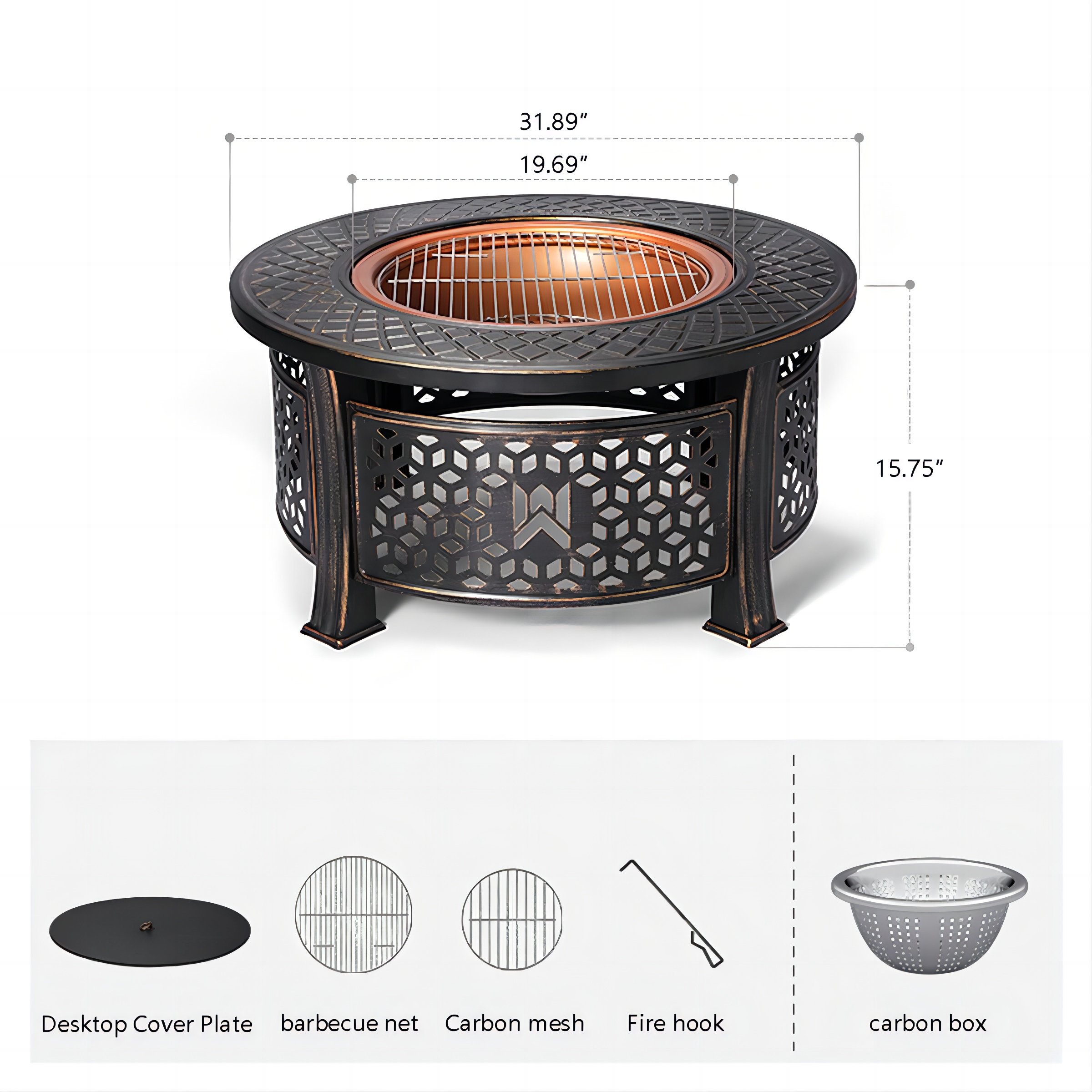 Red Barrel Studio® Kierre 15.75'' H x 31.89'' W Cold Rolled Steel ...