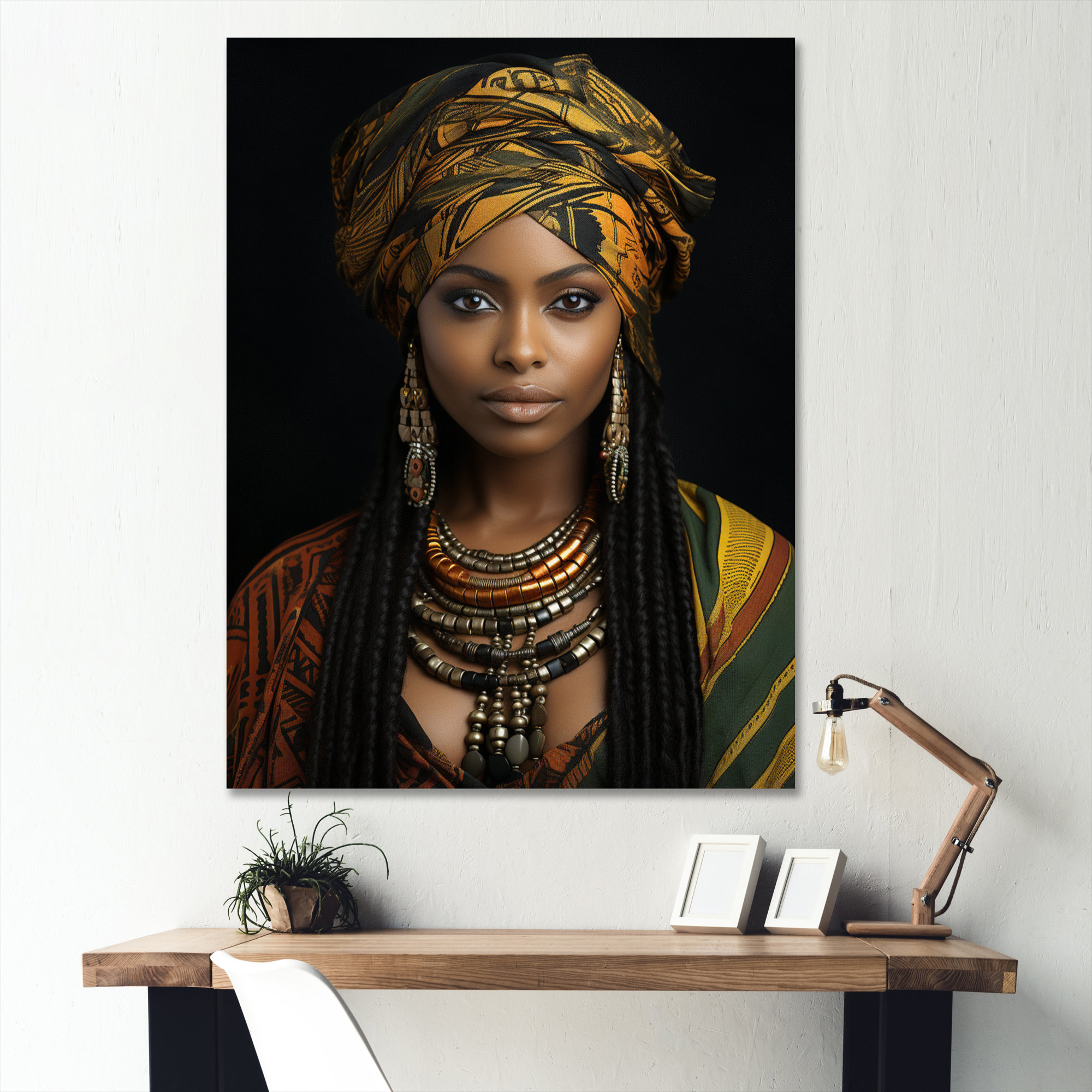 Dakota Fields Ariad Woman African Spirit Portrait II On Canvas Print ...