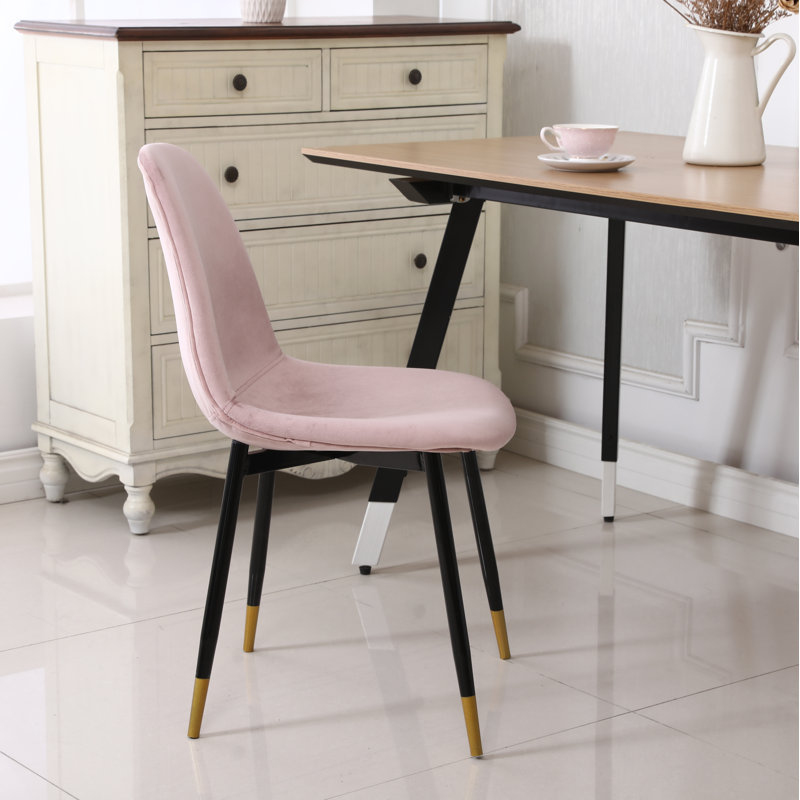 Everly Quinn Cochrane Polyester Blend Solid Back Side Chair & Reviews ...