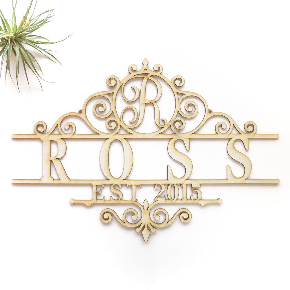 Wrought Studio™ Rustic Wood Cutout Sign Wall Décor & Reviews | Wayfair