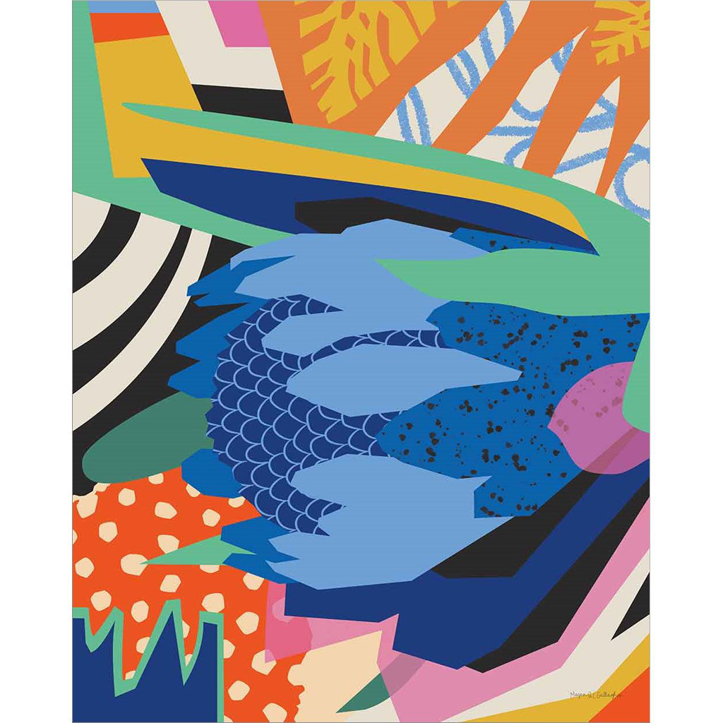 Winston Porter Blue Protea by Megan Gallagher - Wrapped Canvas Graphic ...