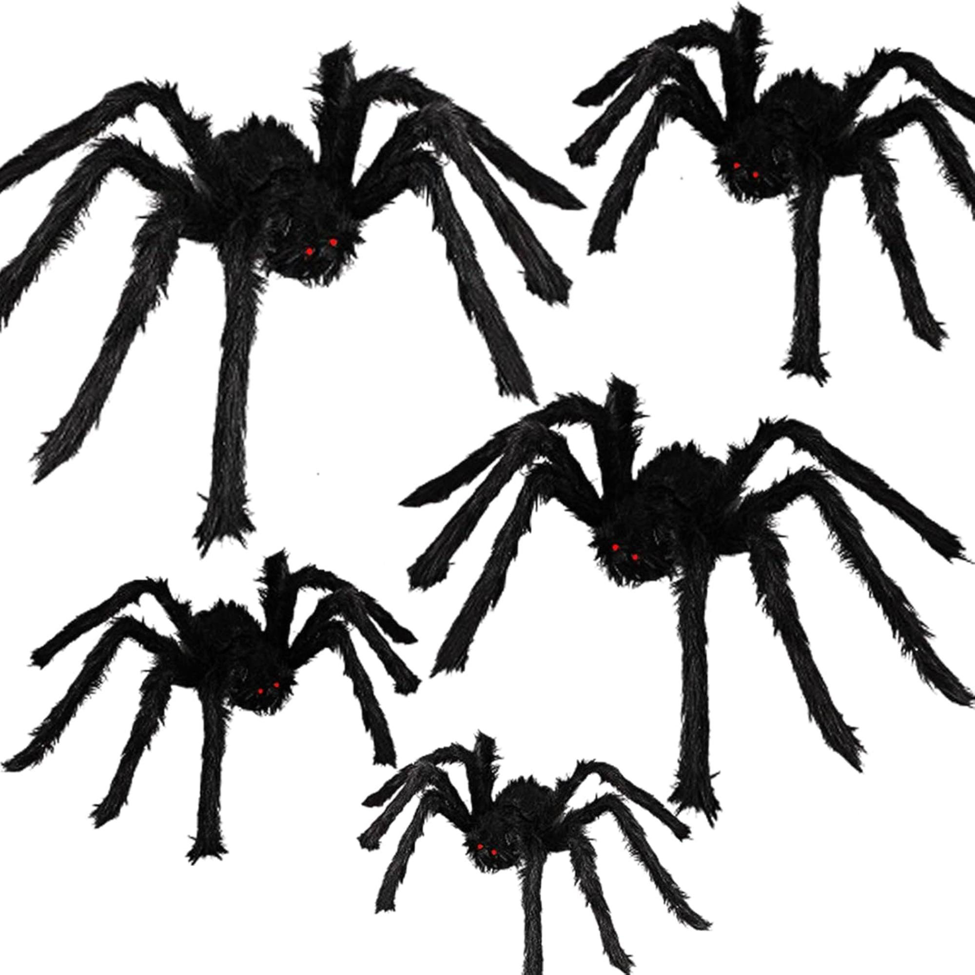 The Holiday Aisle® Halloween Spider Decorations Outdoor - 5 PCS ...