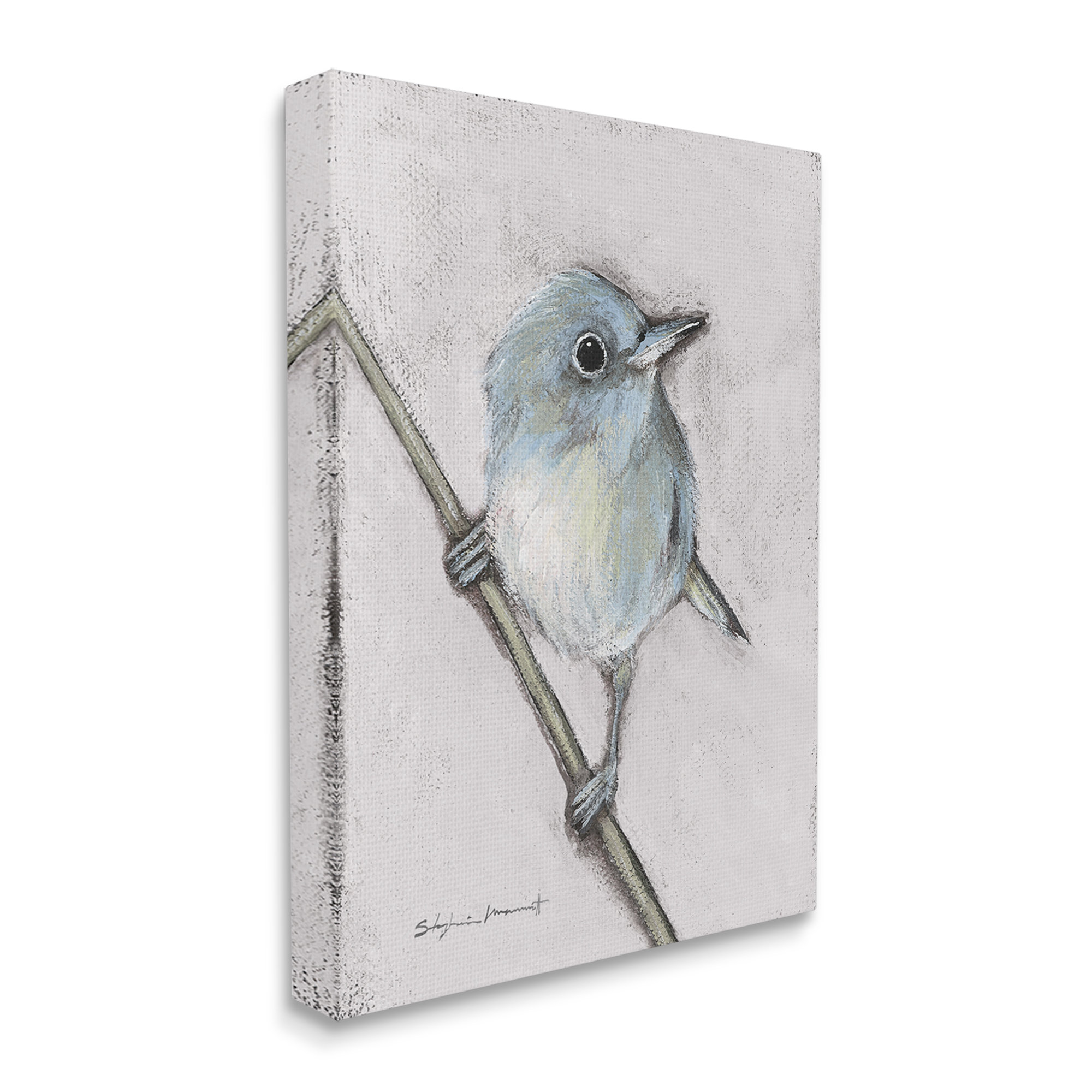 Stupell Industries Wildlife Perched Bird by Stephanie Workman Marrott ...