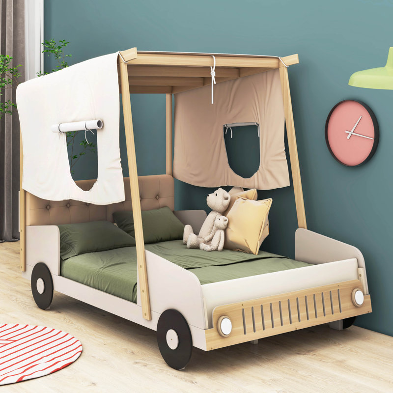 Mason & Marbles Mariska Upholstered Canopy Storage Bed & Reviews | Wayfair