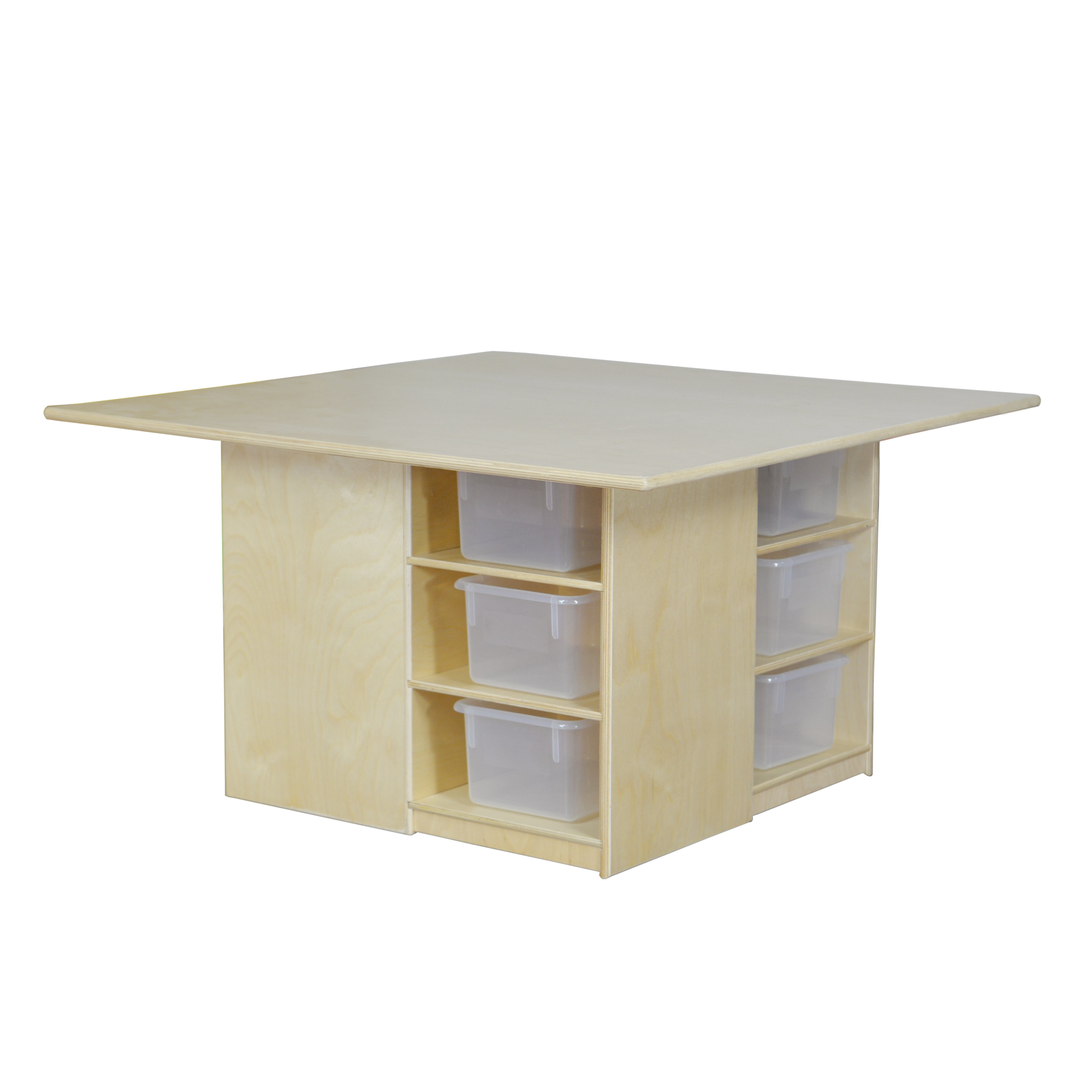Wood Designs Cubby Table with (12) Trays | Wayfair