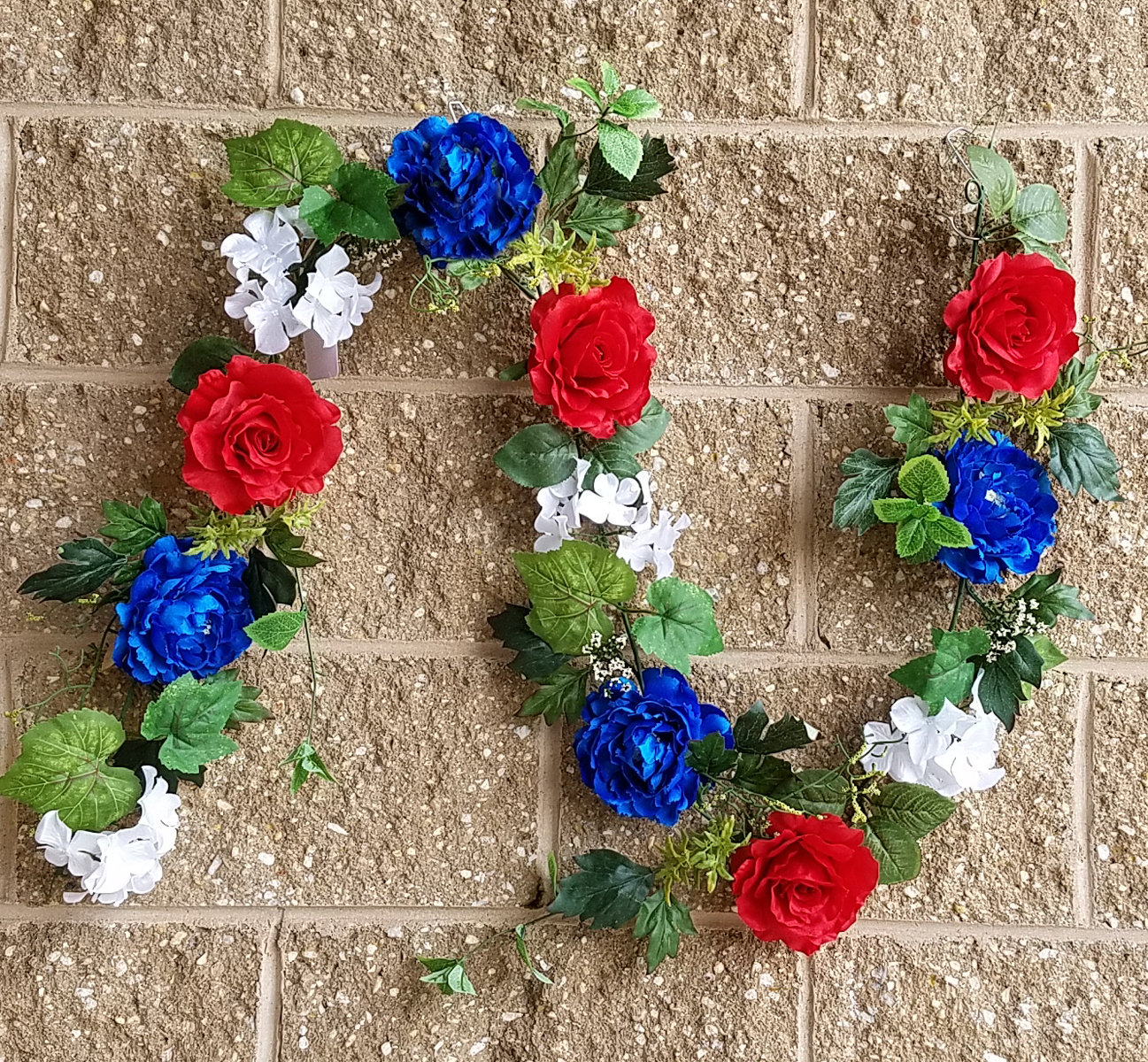 August Grove® Floral Patriotic Garland & Reviews | Wayfair
