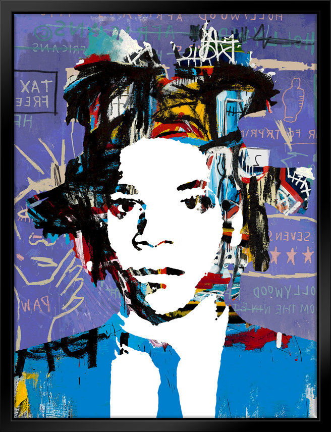 ATX Art Group LLC Basquiat Pop Art-Giclee on Canvas with Float Frame ...