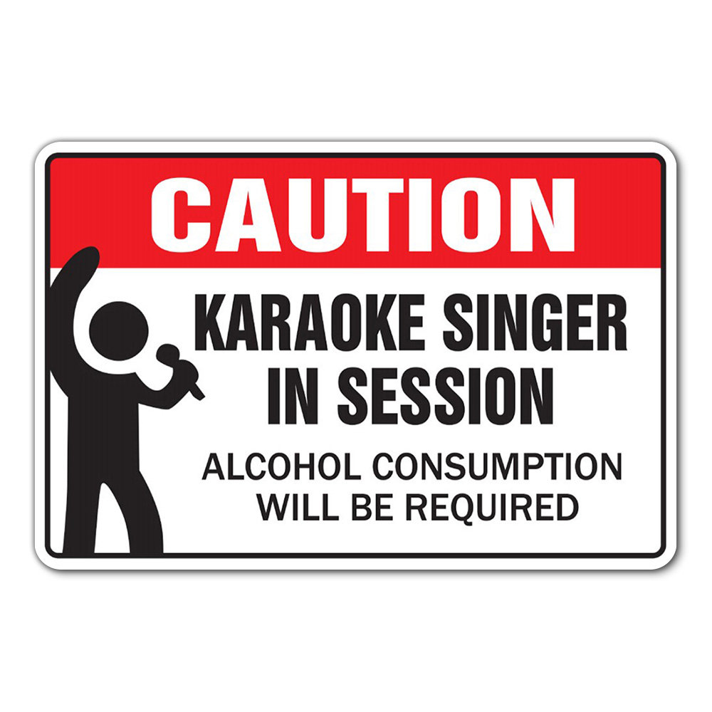 SignMission Karaoke singer In Session Sign Songs Music Singing Bar ...
