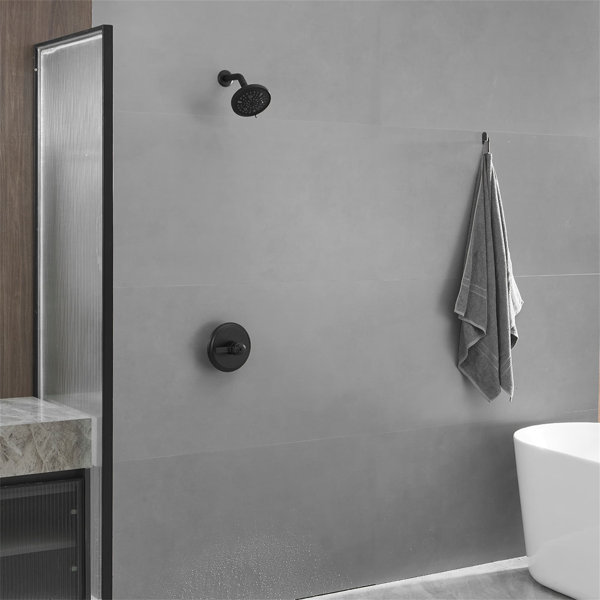 AWZTOO Wall Mounted Shower System Single Handle Shower Faucet Set ...