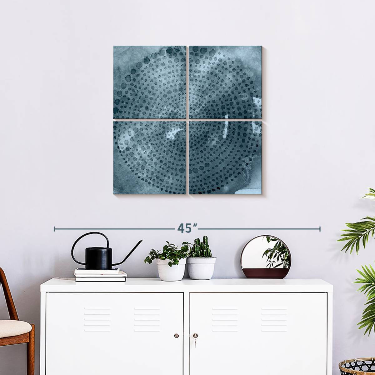 Wade Logan® Avery Indigo Wheel I | Wayfair