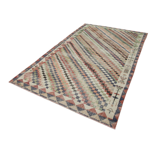 Lofy Cotton Geometric Rug | Wayfair