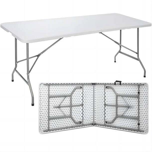 Amazingforless Plastic Rectangular Portable Folding Table & Reviews ...