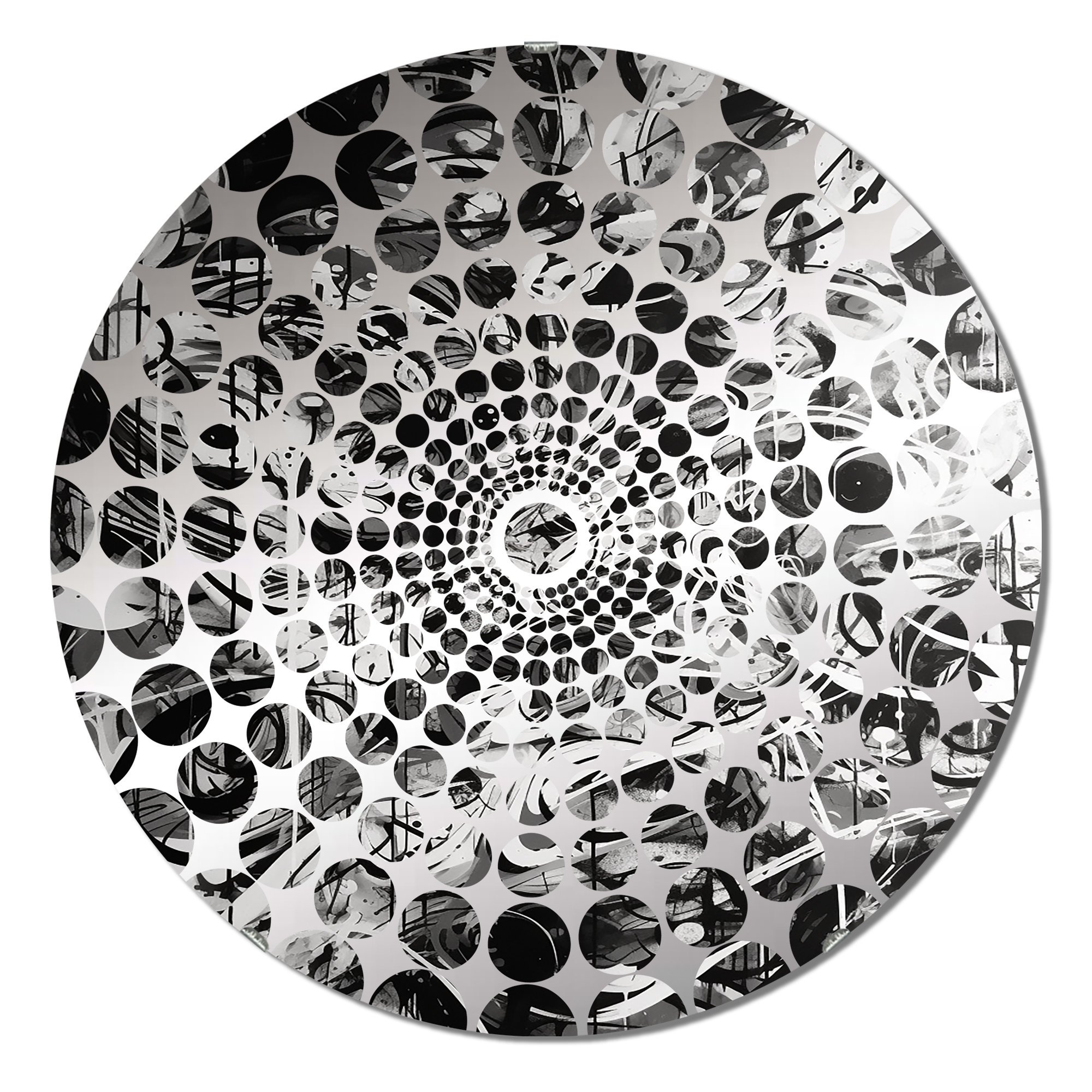 East Urban Home Aliceson - Concentric Circles Decorative Mirror | Wayfair