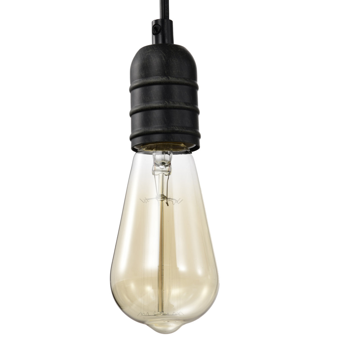 Wade Logan Budyoni 5 - Light Antique Black Kitchen Island Bulb Pendant ...