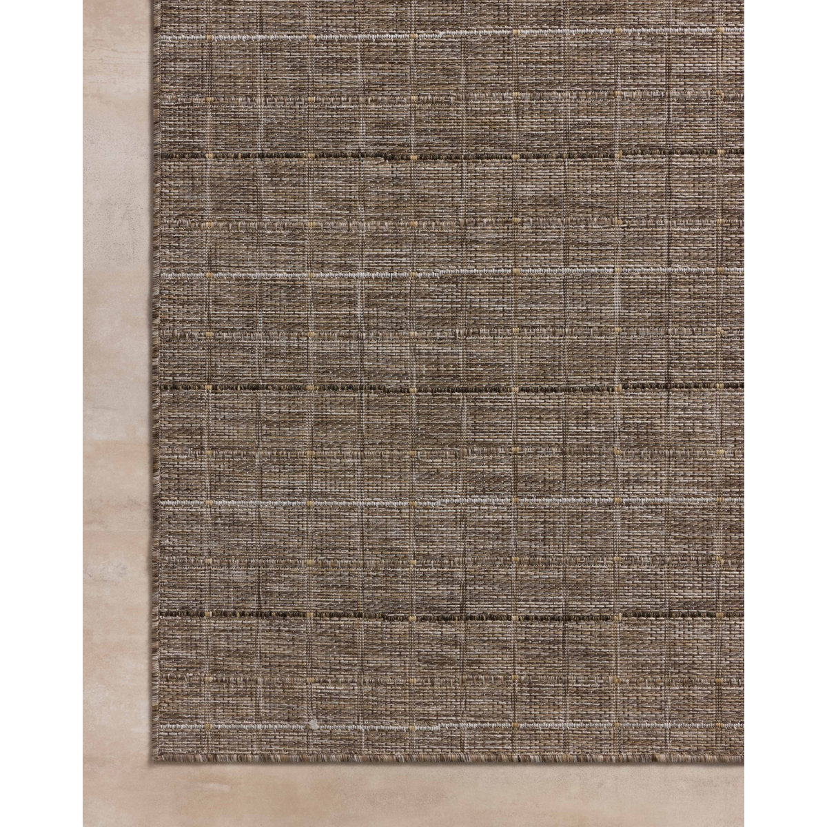 Gracie Oaks Altia Natural / Bark Indoor / Outdoor Area Rug | Wayfair
