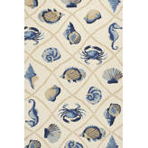Highland Dunes Towerside Hand Hooked Performance Blue Rug & Reviews ...