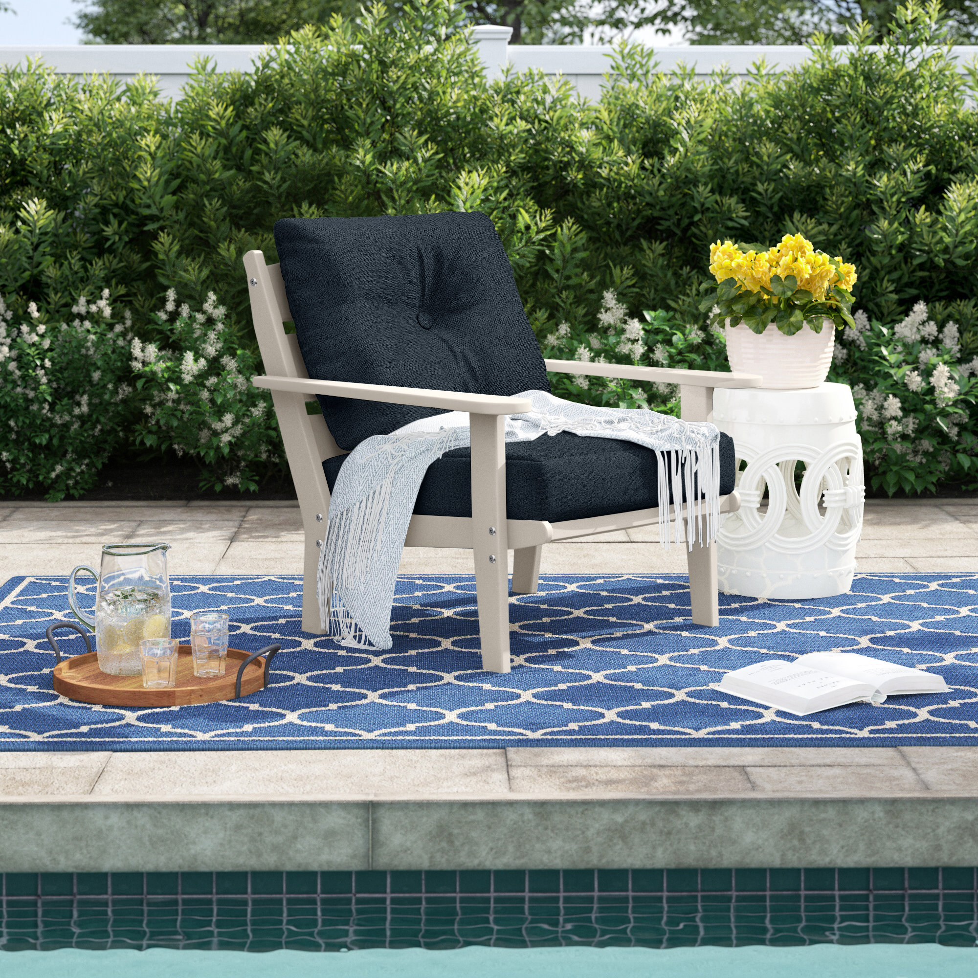 POLYWOOD® Lakeside POLYWOOD x Sol 72 Traditional Deep Seating Chair ...