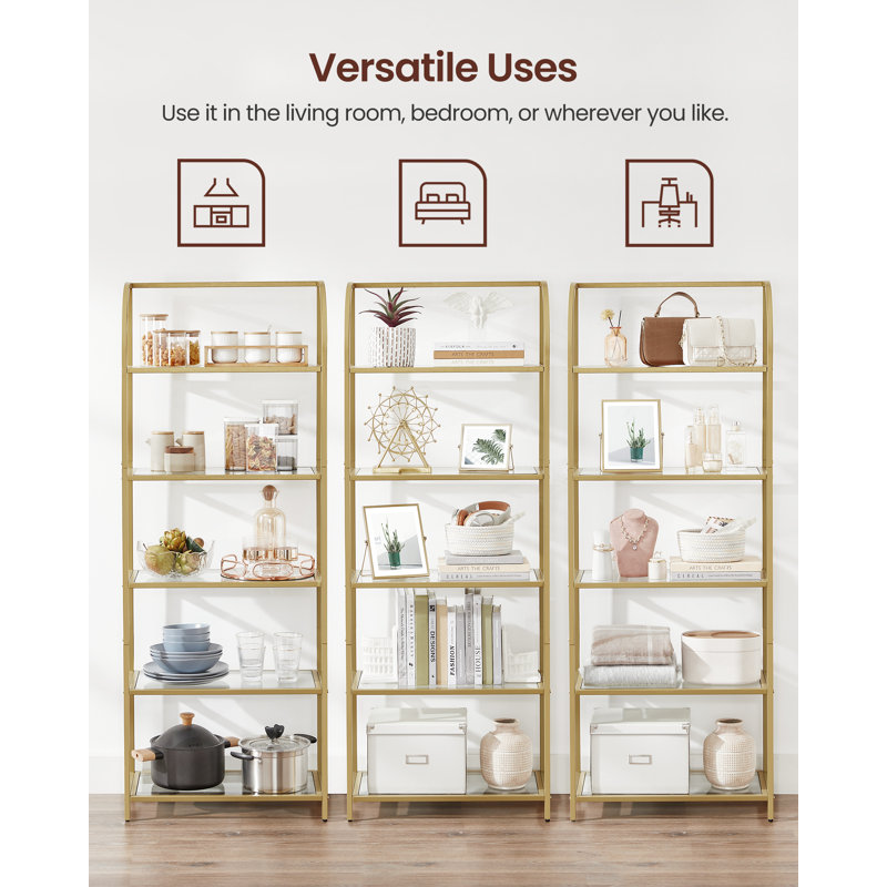 Willa Arlo Interiors Sheffield 62.7H* 23.6W Etagere Bookcase & Reviews ...