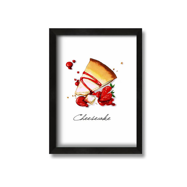 ClassicLiving Strawberry Cheesecake - Single Picture Frame Art Prints ...
