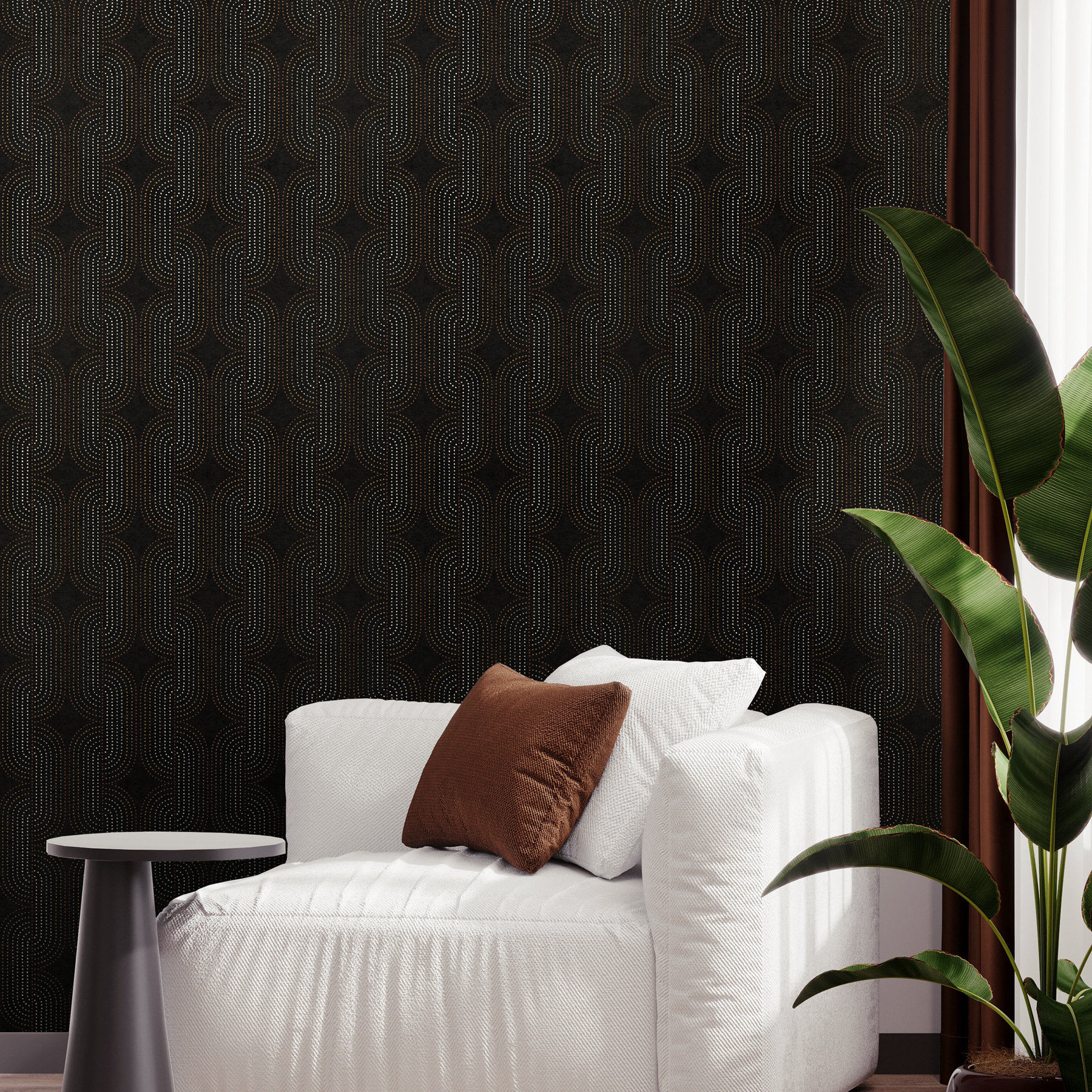 Corrigan Studio® Presley Galaxy Paste The Wall Wallpaper 77.2" X 120 ...