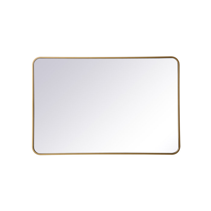 RE/FINE™ Sabine Metal Rounded Rectangle Wall Mirror & Reviews | Wayfair