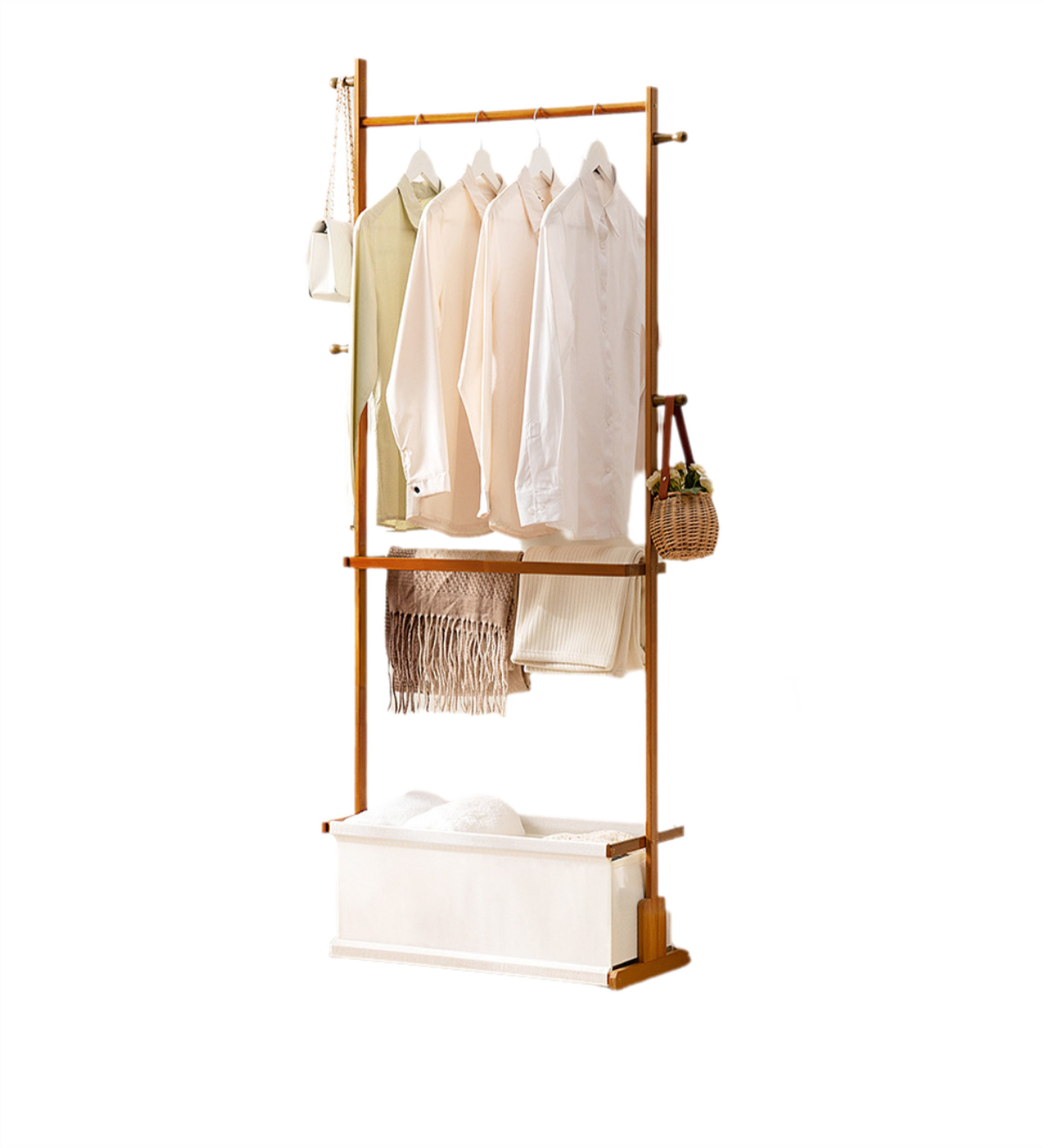 Ebern Designs Cloak Rack Bedroom Vertical Simple Hanging Racks ...