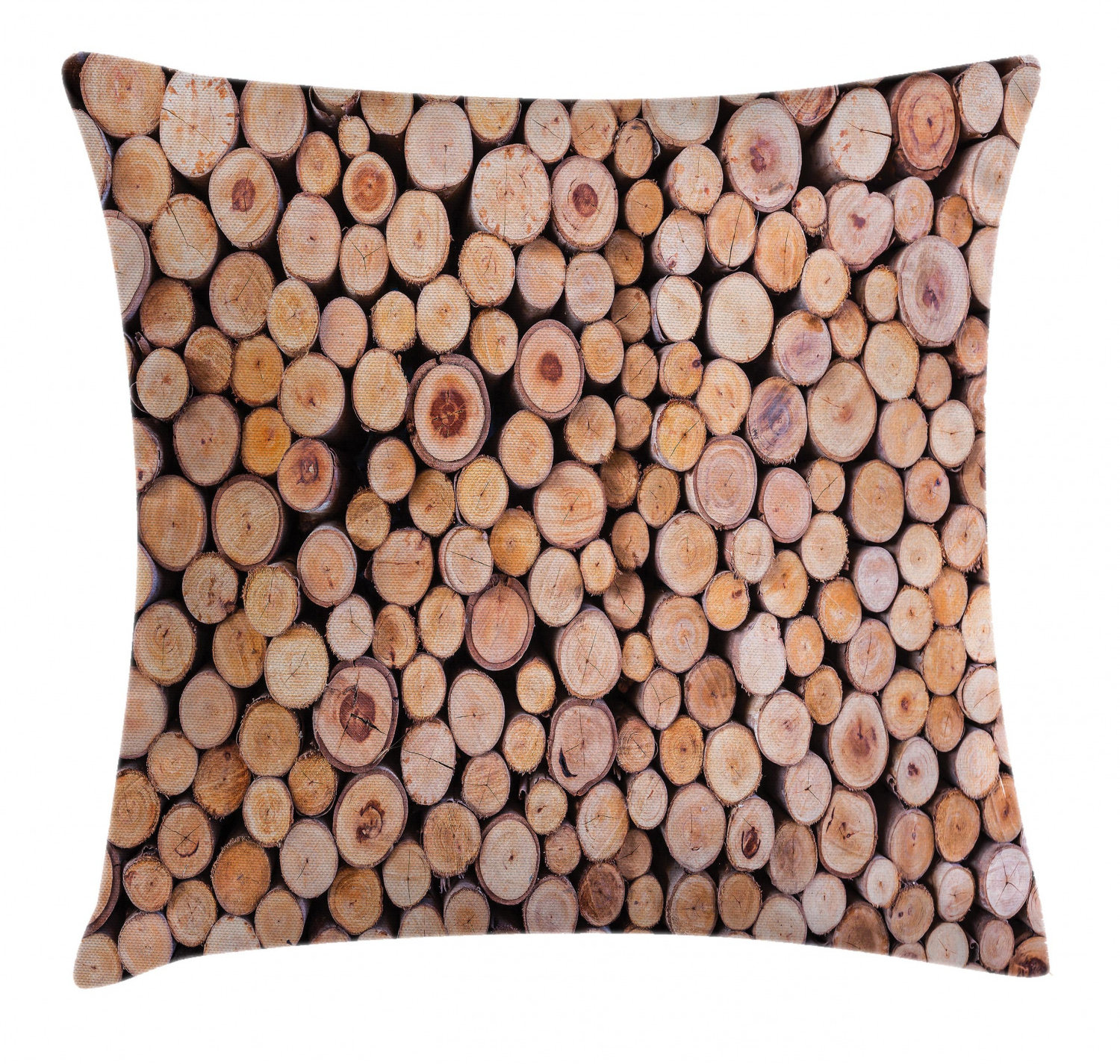 Ambesonne Wood Logs Indoor / Outdoor 26" Throw Pillow Cover | Wayfair