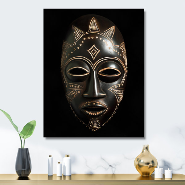 Bungalow Rose " Ethnical Traditional African Mask XXII " on Metal ...