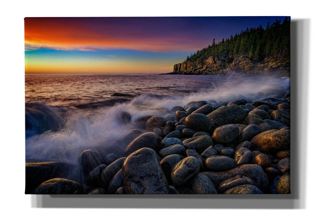 Highland Dunes Boulder Beach At Sunrise On Canvas by Rick Berk Print ...