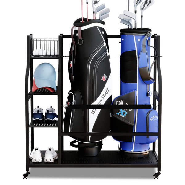 17 Stories Esteri Metal Freestanding Adjustable Multi-Use Sports Rack ...